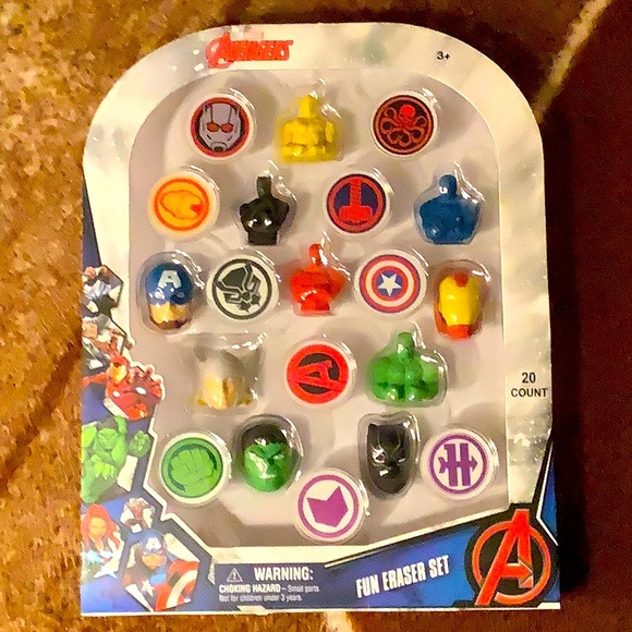 Marvel | Toys | Marvel Avengers Fun Eraser Set 2 Count Back To School ...